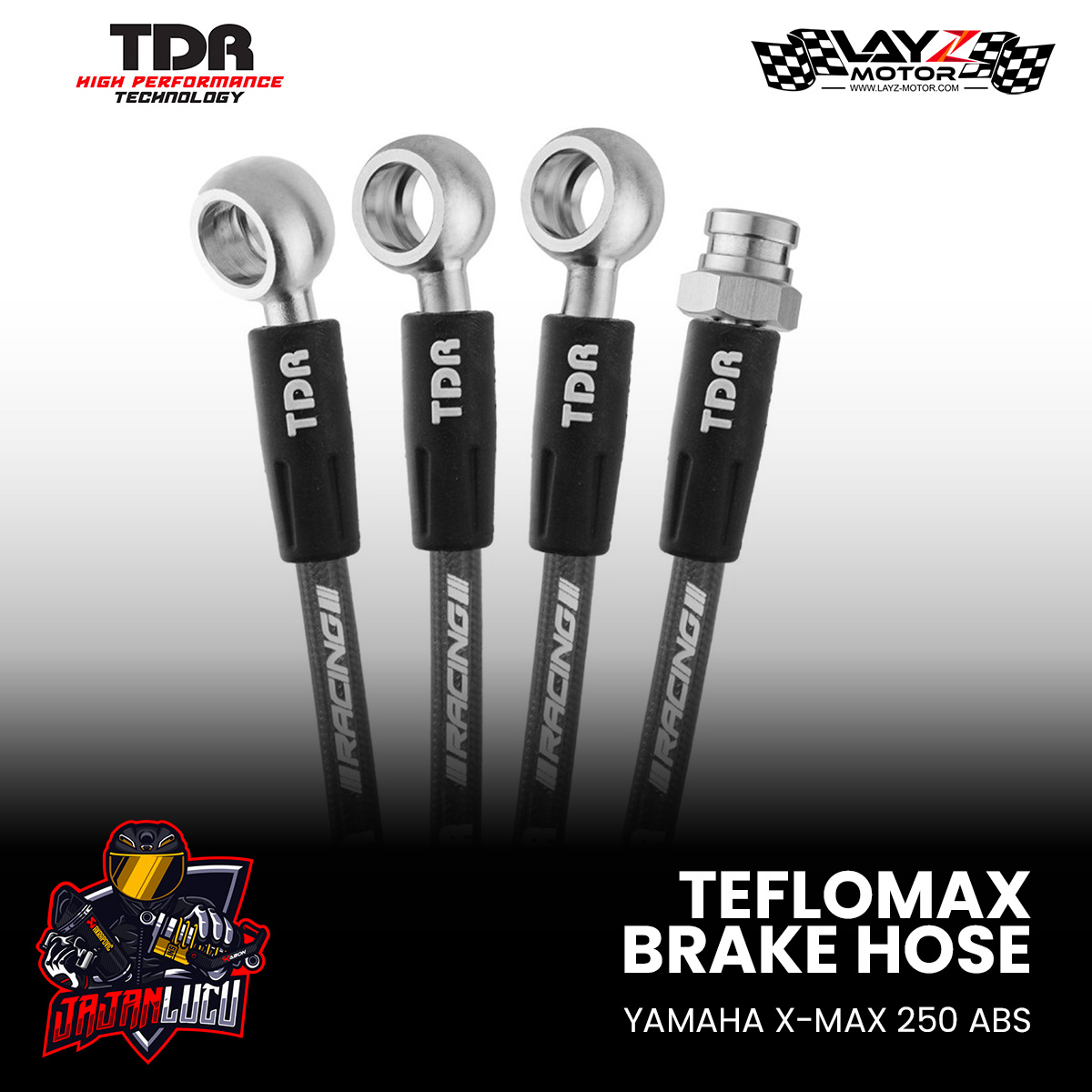 Jual TDR Selang Rem Teflomax - Yamaha XMax 250 ABS - Layz Motor